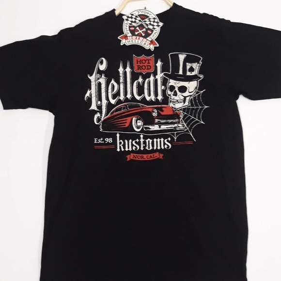 HotRod Hellcat | Shirts | Hotrod Hellcat Kustoms Graphic Tshirt Size S ...